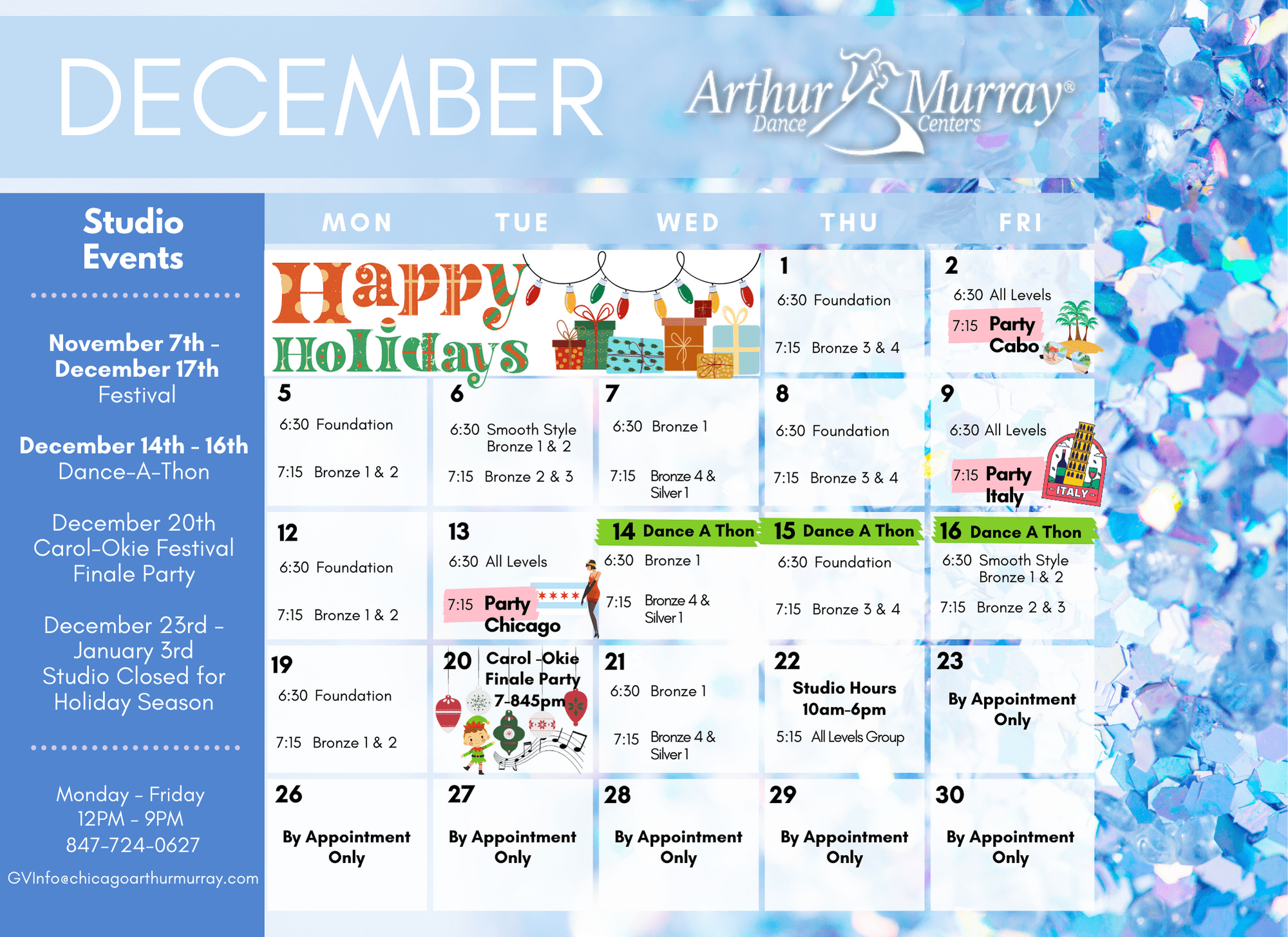 Event Calendar - Arthur Murray Dance Studio in Glenview